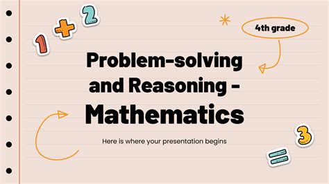 Problem Solving And Reasoning Mathematics 4th Grade