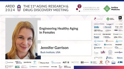 Jennifer Garrison At Ardd2024 Engineering Healthy Aging In Females Youtube