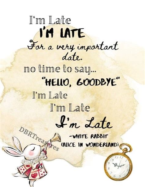 Alice In Wonderland Rabbit Quotes Quotesgram Artofit