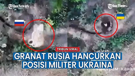 Penembak Jitu Rusia Lemparkan Granat Mematikan Posisi Ukraina Luluh