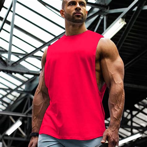 Peaskjp Tank Tops Men Graphic Mens Y Back Muscle Gym Workout Tank Top