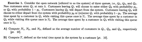 Solved Exercise 1 Consider The Open Network Referred To As Chegg