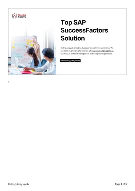 Ppt Top Sap Successfactors Solution Rolling Arrays Powerpoint Presentation Id 13528117