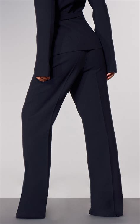 Plt Label Black Tailored Straight Leg Trousers Co Ords