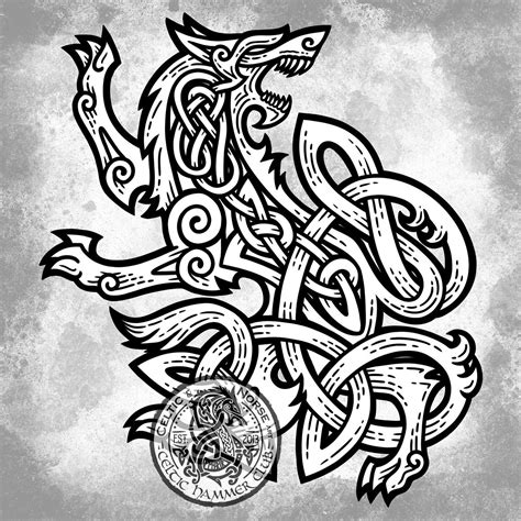 Celtic Wolf Symbol