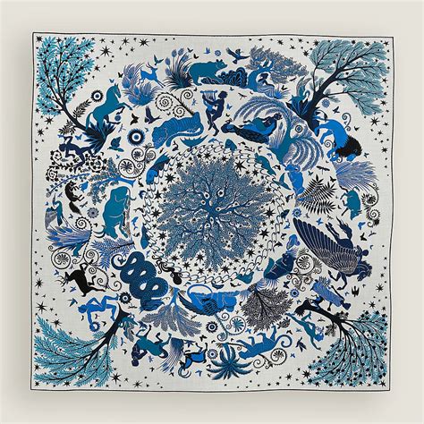 Sous le Charme d Orphee shawl 140 Hermès Poland