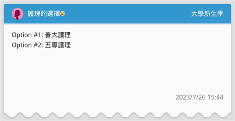 護理的選擇😅 升大學考試板 Dcard
