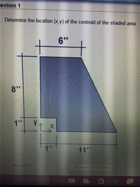 Solved Determine The Location X Y Of The Centroid Of T