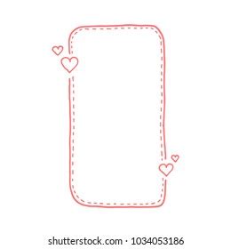 Hand Drawn Quote Dashed Line Boxes Stock Vector Royalty Free Shutterstock