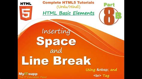 Complete HTML P B Html Line Break Element Urdu Hindi MyITsupp YouTube