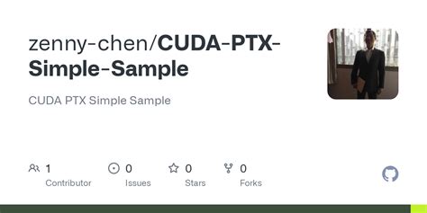 Github Zenny Chen Cuda Ptx Simple Sample Cuda Ptx Simple Sample