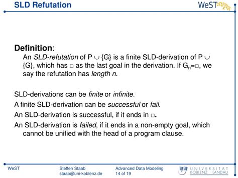 Ppt Procedural Semantics Of Sld Resolution Algorithm Unification