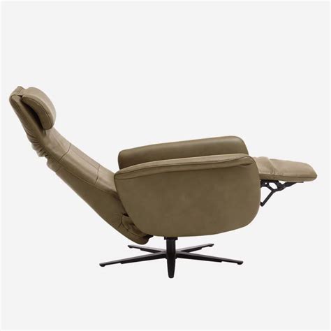 Fauteuil Relax Pivotant Lc17037 Tissu Kira Curry Cosy Maison
