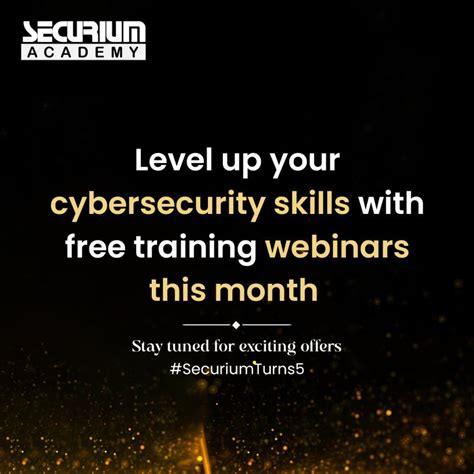 Securium Academy On Linkedin Training Securiumacademy Securiumturns5 Cybersecurity