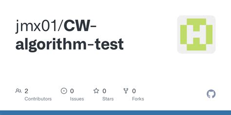 github jmx01 cw algorithm test