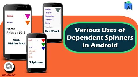 Various Uses Of Dependent Spinner In Android Example Youtube
