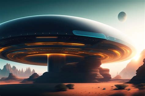 Premium Ai Image Futuristic Technology Background