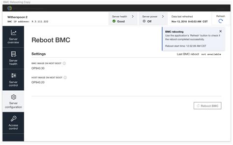 GUI Design Create Consistent Experience For Shutdown Reboot Operations Issue Ibm