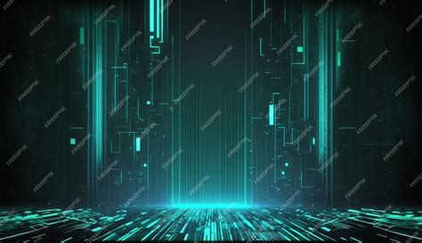 Premium Photo Abstract Data Stream Matrix Like Background