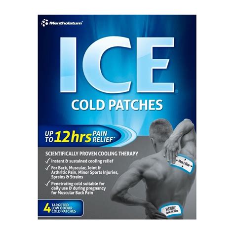 Mentholatum Ice Patch 4 Pack Nz