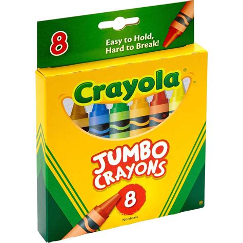 Bulk Crayola Crayons 8 Count Jumbo Wholesale 8 Pack Crayons