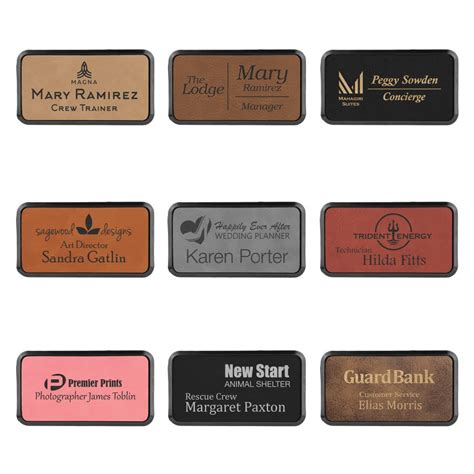 Rounded Corner Leather Badge Plastic Border Wattz Web Design And