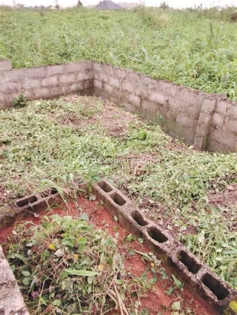 For Sale A Full Plot Of Land Fenced With Incomplete Building Egudu