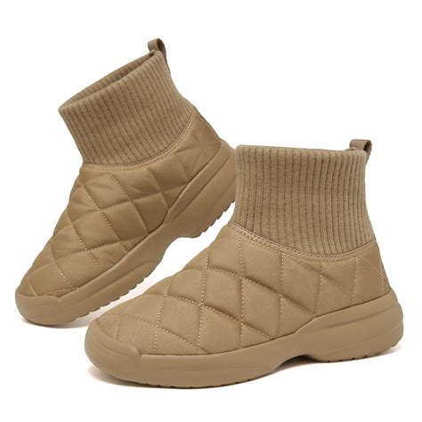 Ulogu Women Snow Boots Winter Shoes Slip On Boots For Women Waterproof
