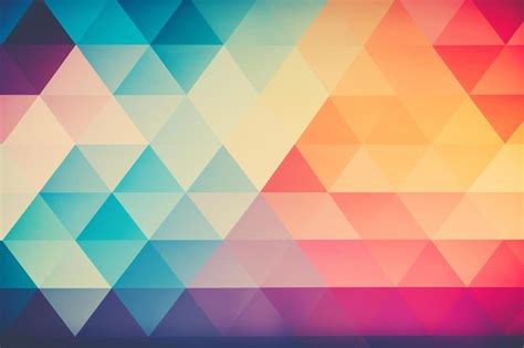 Premium Photo Colourful Abstract Background With Triangles