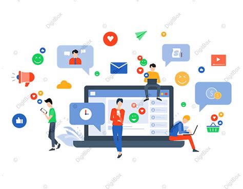 عکس مفهومی دیجیتال مارکتینگ بدون پس زمینه دیجیت باکس Digitbox