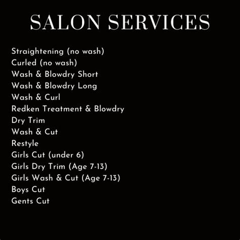 Services Deborah Williams Hair And Beauty Salon