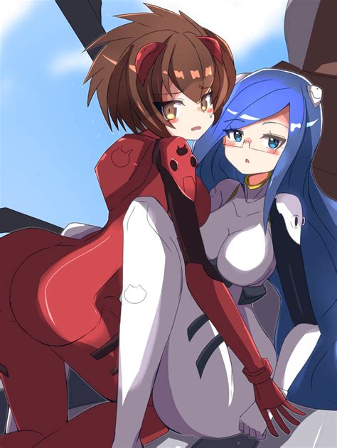 Rule 34 2girls Ass Asuka Langley Sohryu Between Legs Blue Eyes Blush