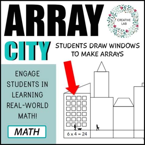 Array City Multiplication Math Printable Worksheets Repeated Addition