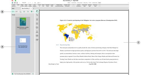 pdf portfolio s navigation pane to the left comprises cards
