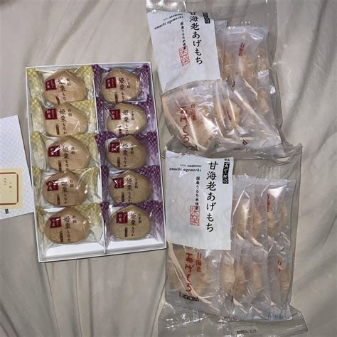 最終価格 銀座あけぼの 姫栗もなか 10個 甘海老あげもち28枚 おまけ付き By メルカリ