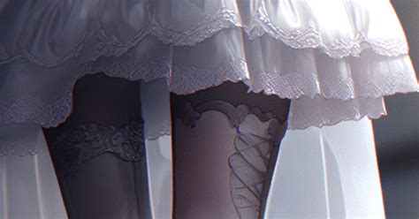 White Silk Pantyhose Girl Beautiful Legs 无题 Pixiv