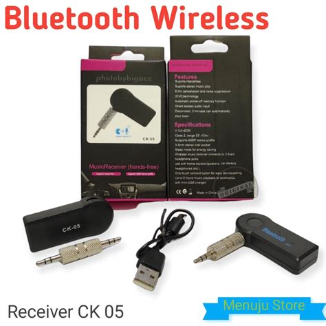 Jual Bluetooth Receiver Audio Jack Music Wirelles Receiver Ck 05 Usb