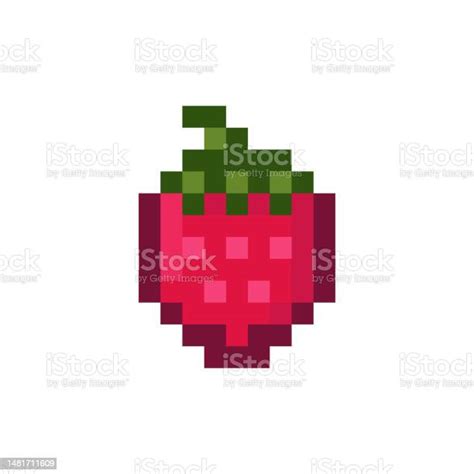 Erdbeersymbol Oder Zeichen Isoliert Auf Weißem Hintergrund