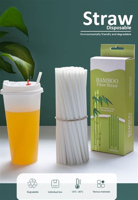 China Eco Friendly Tea Milk Drinking Straws Bamboo Suppliers