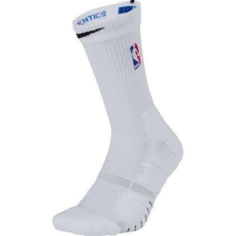 Mens Nike White Nba Elite Quick Crew Socks