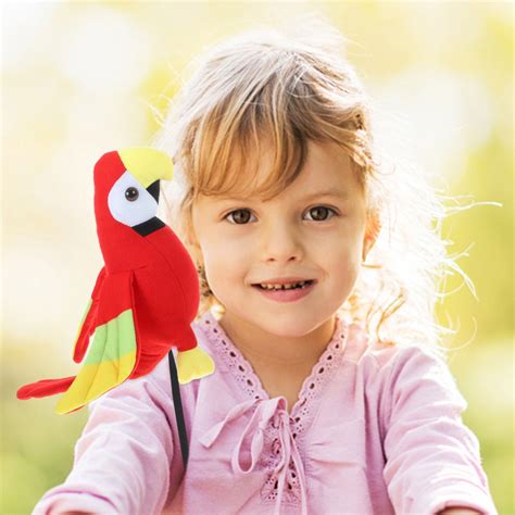 Lasting Colorfast Creative Plush Parrot Toy Stuffed Toy Parrot Pirate