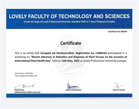 Sanapala Sai Harshavardhan On Linkedin Lpu Lpuuniversity Pathology