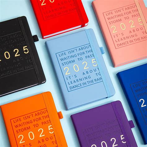 Wholesale 2025 Notebook 365 Days Notebook Cross Border Notepad English Schedule Book Planner
