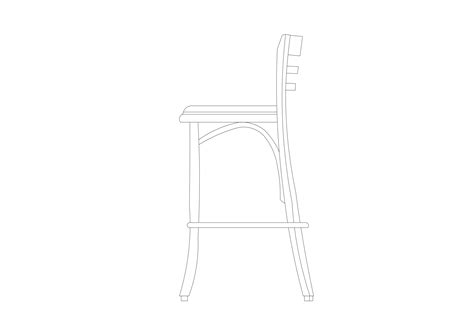 Free Stool Elevation Cad Block Dwg Dxf Pdf Format Freecads