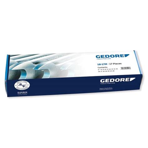 Gedore Spanner Set 1b 17m With Free Tool Roll Agrimark