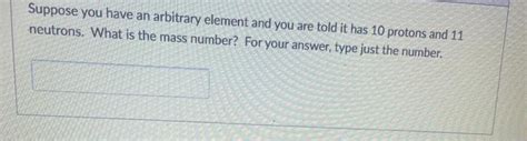 solved suppose you have an arbitrary element and you are