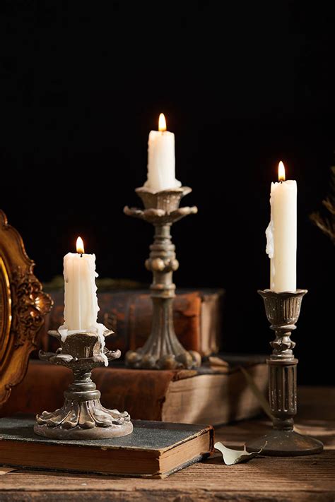 Ретро подсвечник из смолы подсвечник домашний декор бра ностальгические старинные французские