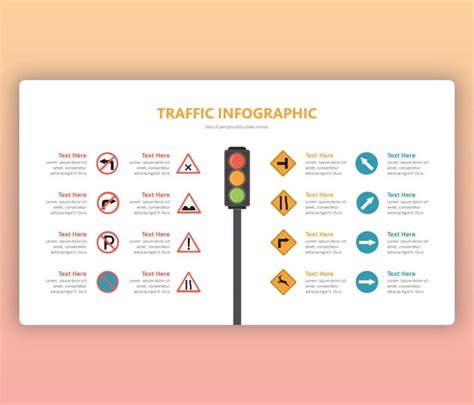 Premast Traffic PowerPoint Template Free Infographic Slide Theme