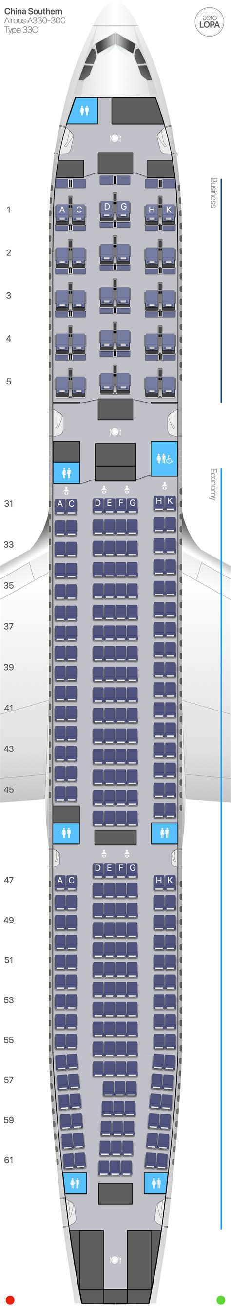 Cz Airbus A330 300 Type 33c Aerolopa Detailed Aircraft Seat Plans