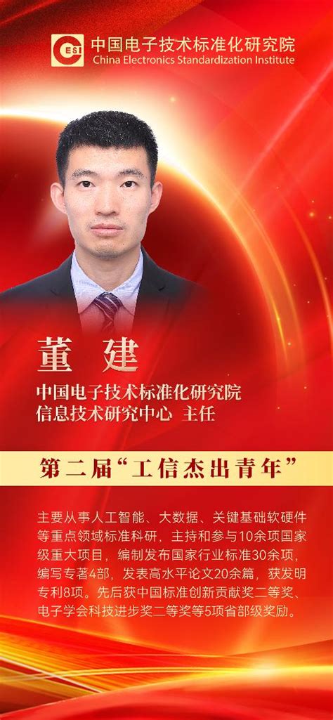 喜讯！电子标准院姚相振同志荣获“中央和国家机关青年五四奖章”荣誉称号、董建同志荣获第二届“工信杰出青年”荣誉称号